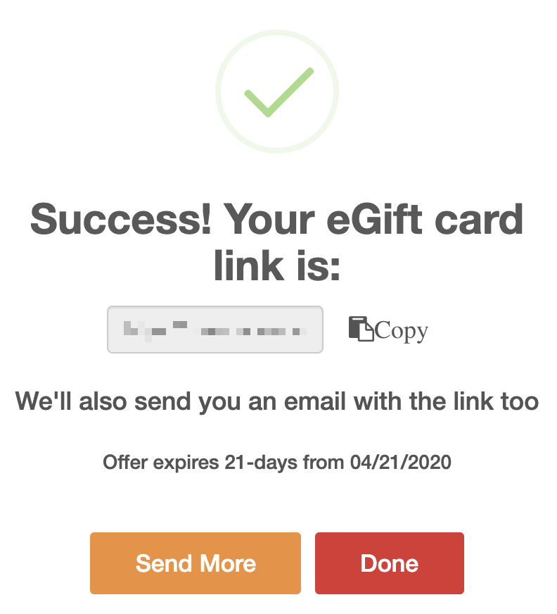 How do I generate an eGift link? – Sendoso