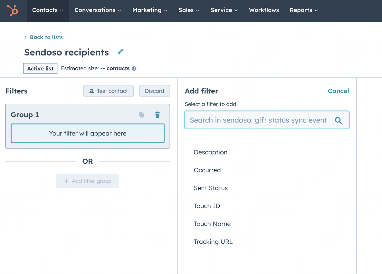 Creating a list of Sendoso recipients in HubSpot – Sendoso