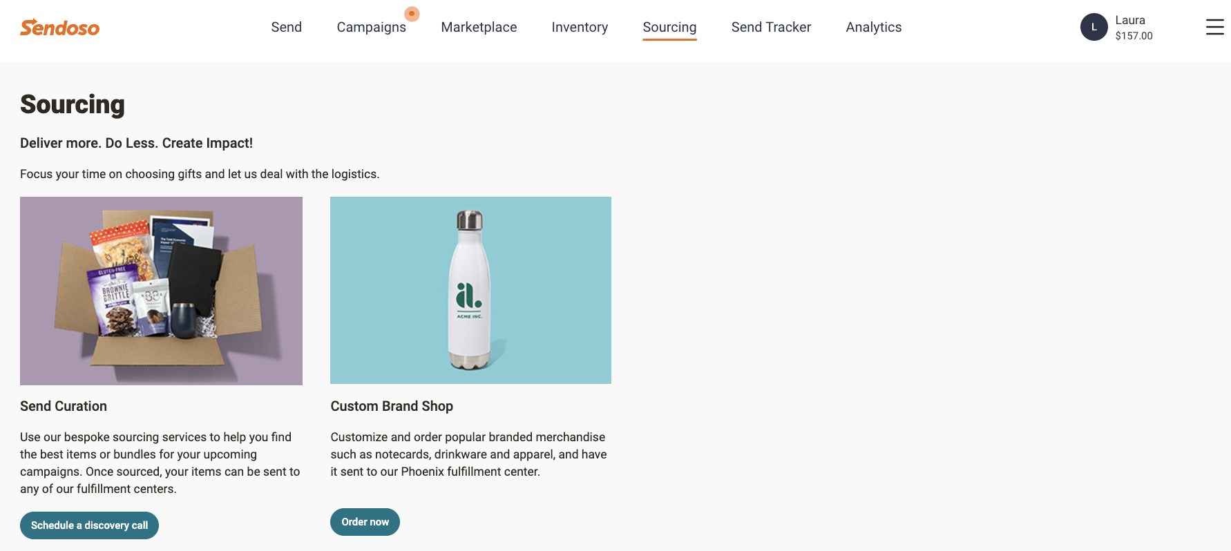 Sourcing through Sendoso – Sendoso