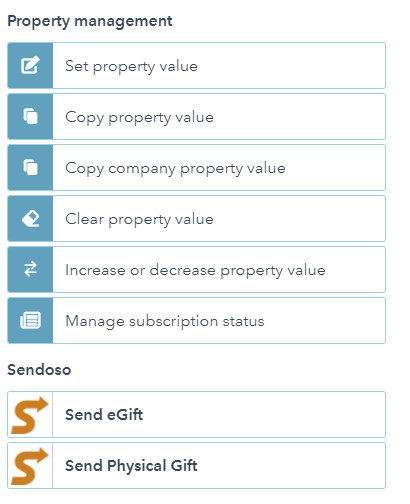 HubSpot Workflow Extension / Webhook Trigger Setup – Sendoso