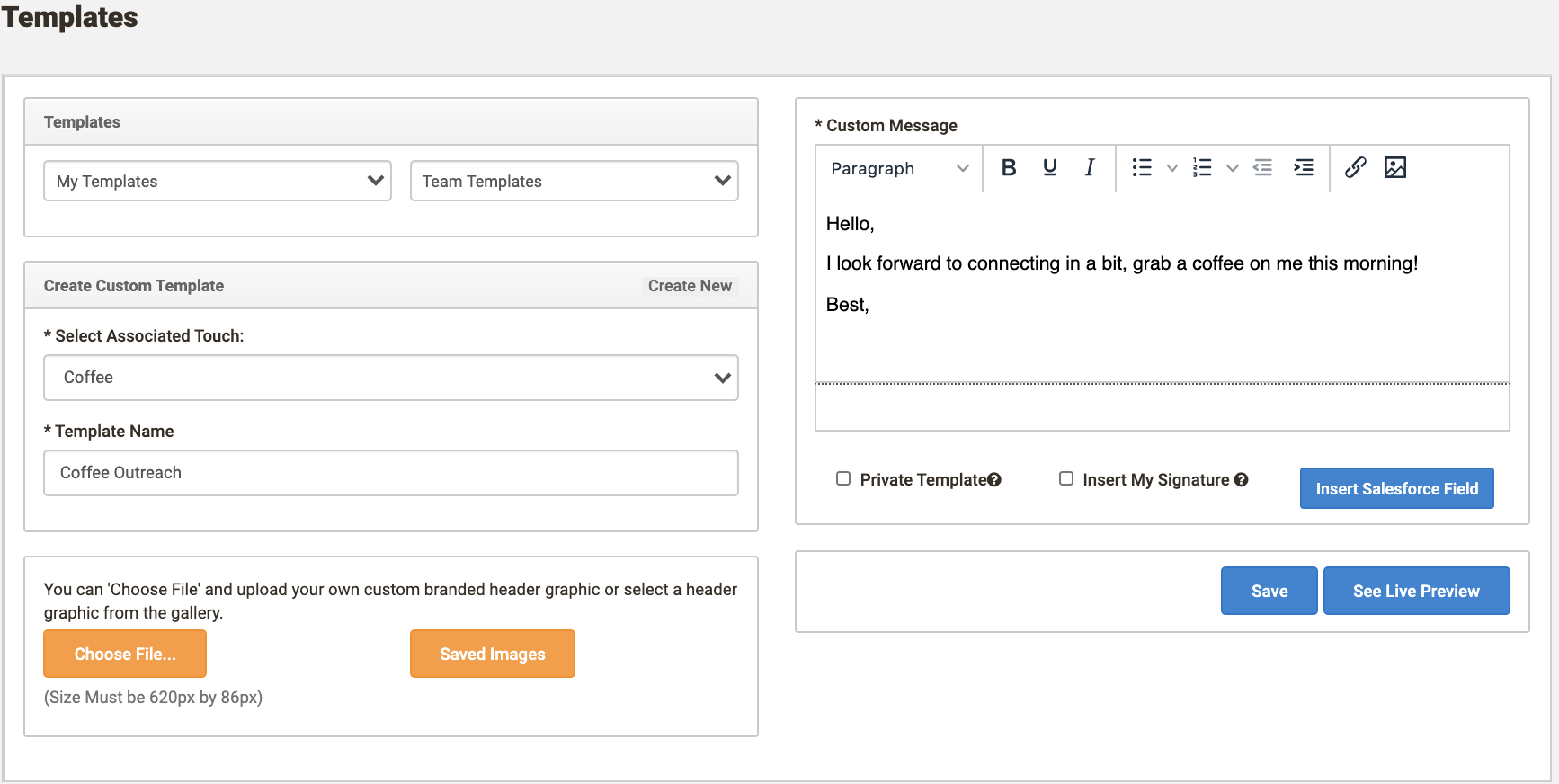 How do I create an eGift Template? – Sendoso