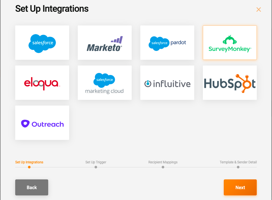 SurveyMonkey setup – Sendoso