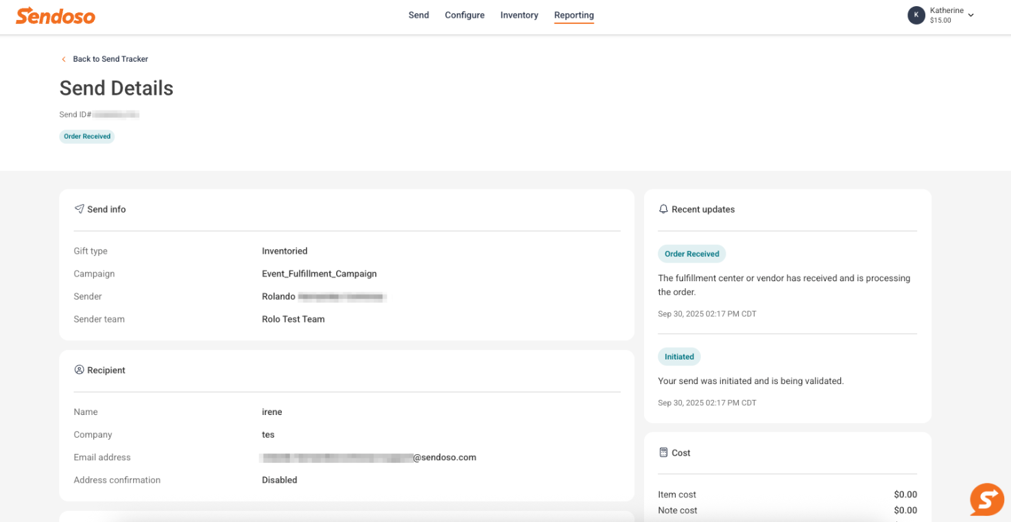 How do I check the activity of a Send? – Sendoso