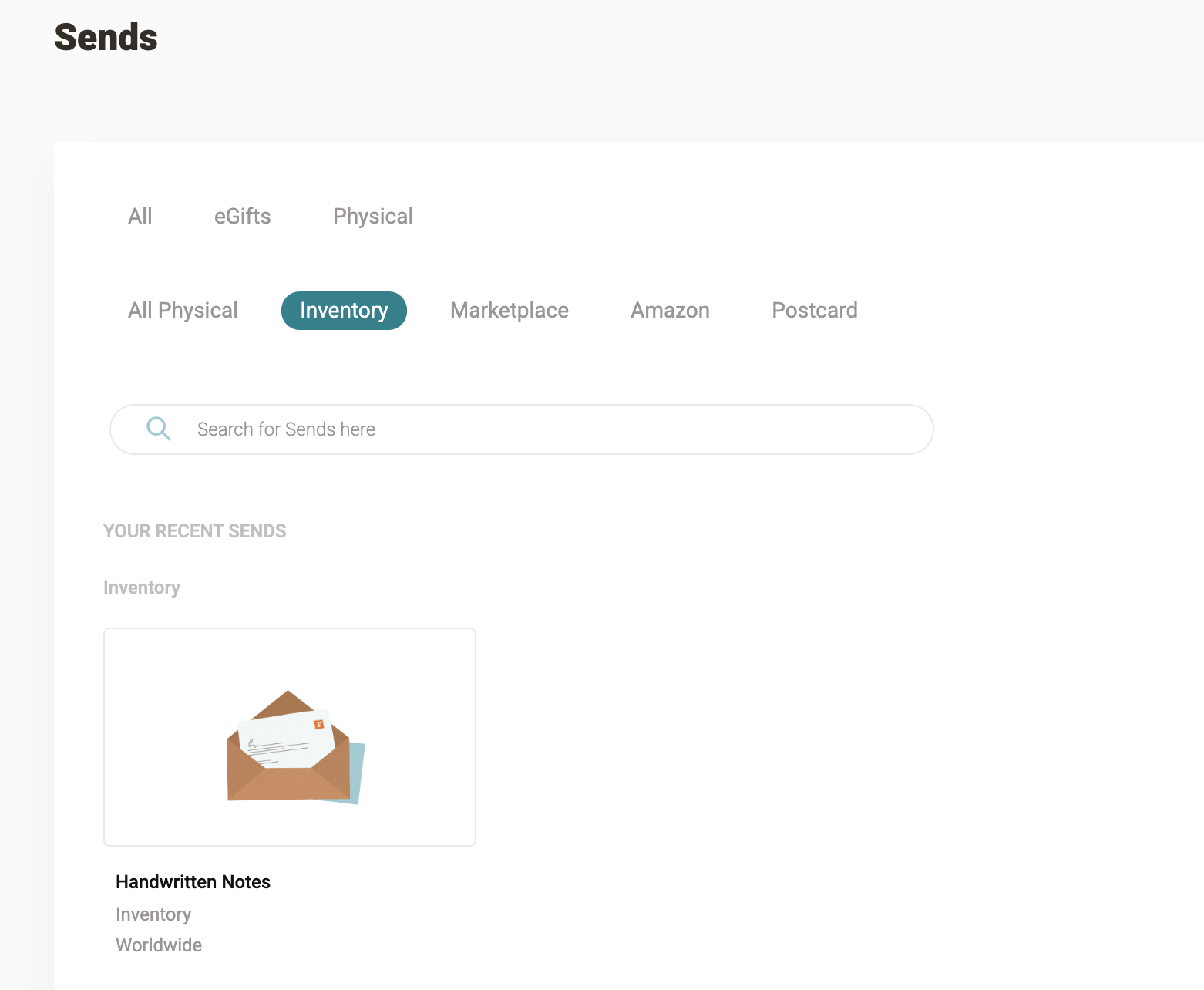 How do I send items from our Inventory? – Sendoso
