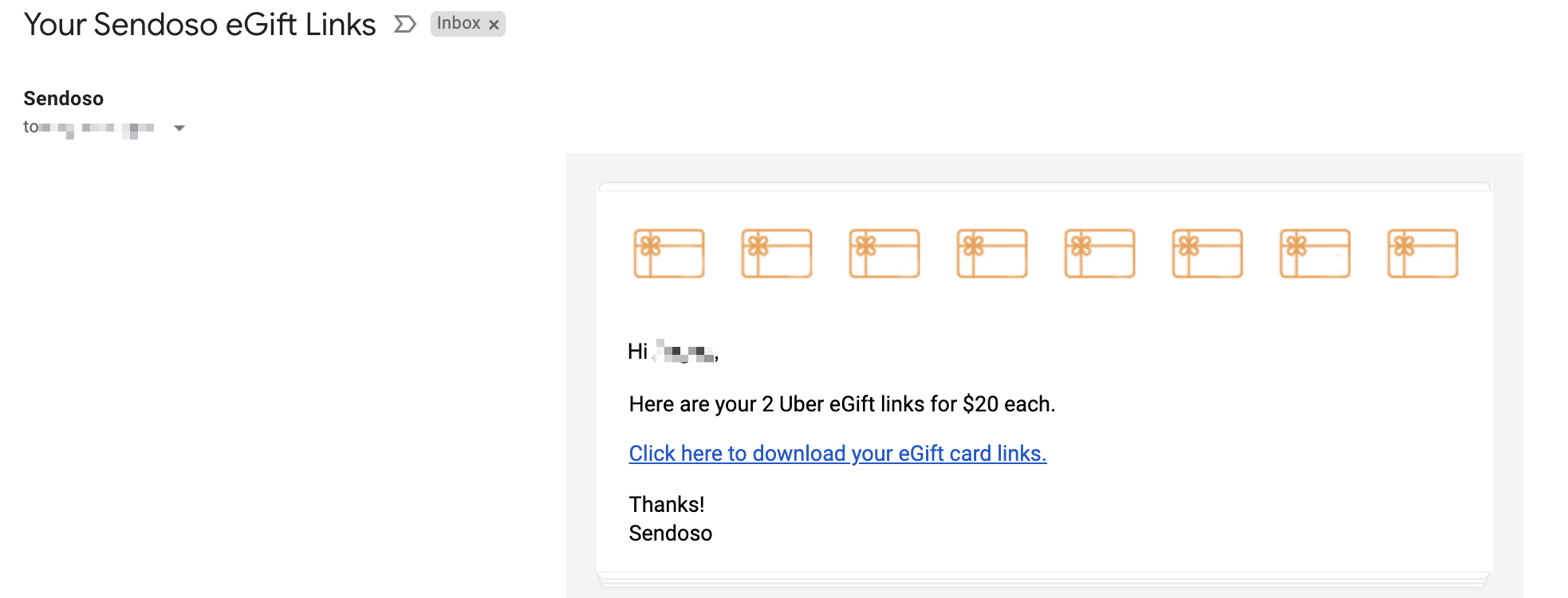 How do I generate an eGift link? – Sendoso